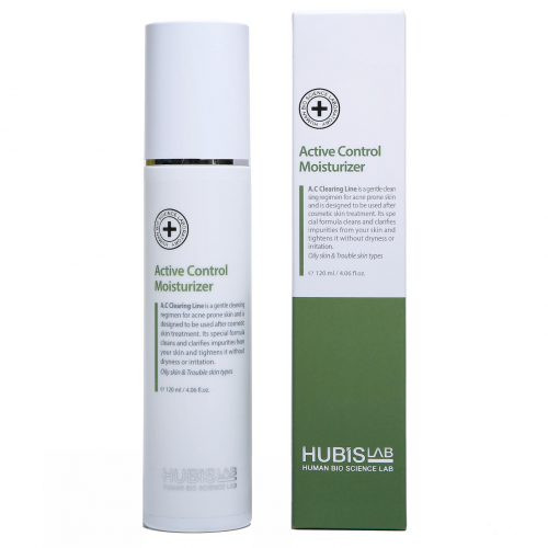 HUBISLAB ACTIVE CONTROL VEIDO DRĖKIKLIS, 120ml – PERFECTSKIN.LT